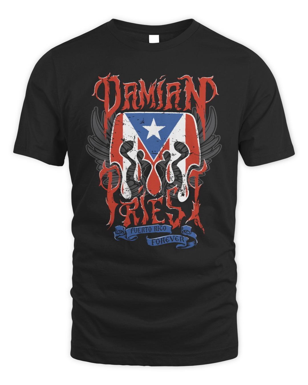 Official Wwe Damian Priest Puerto Rico Forever T Shirt