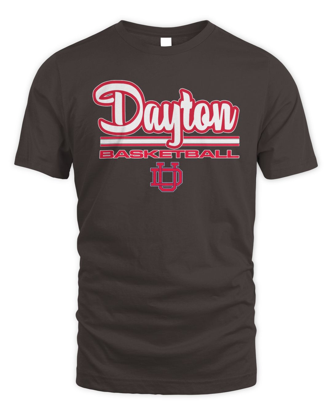 Dayton Basketball Chapel Blue Logo Shirt Black