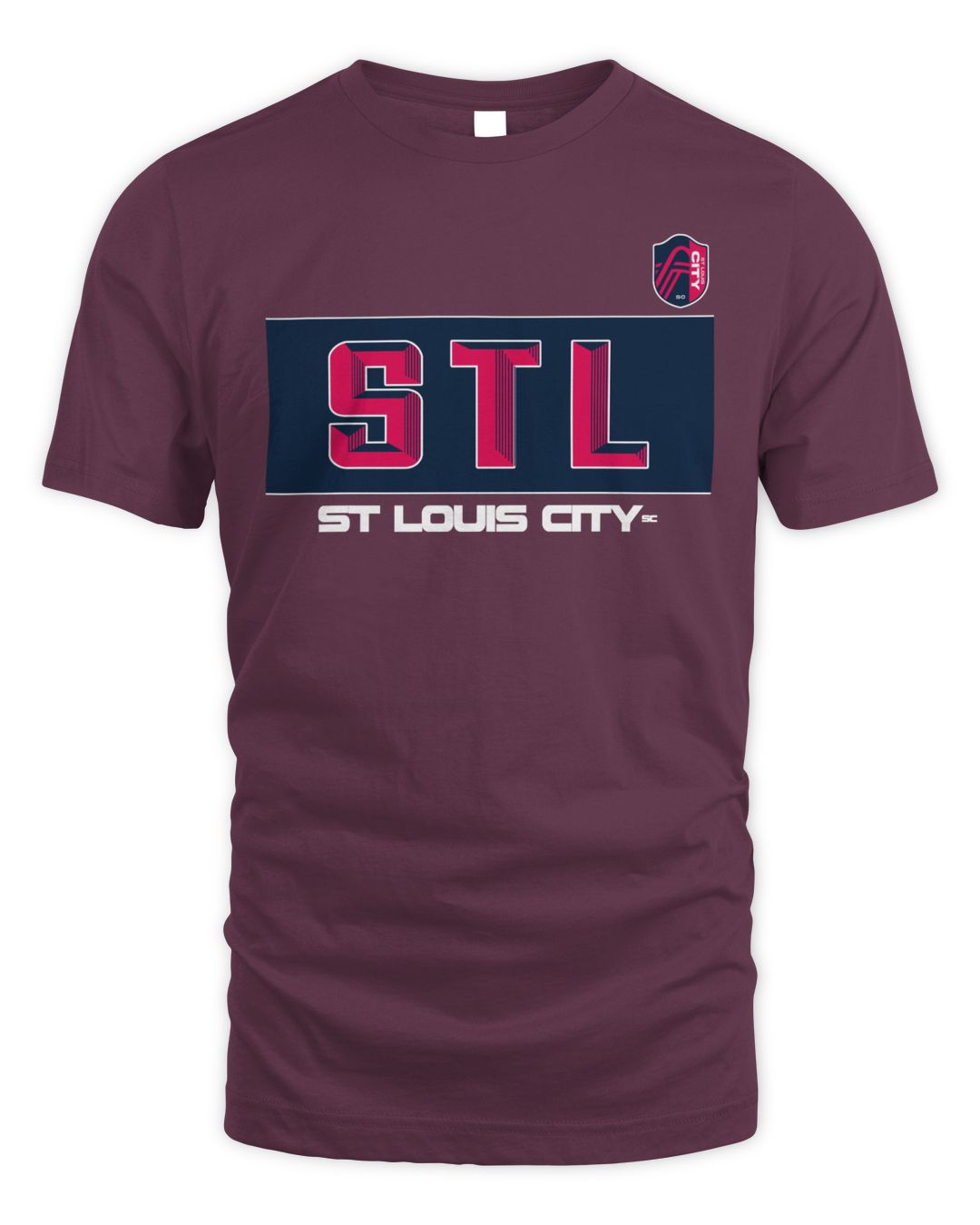St. Louis City SC Logo Run Angle 2024 Tee Red