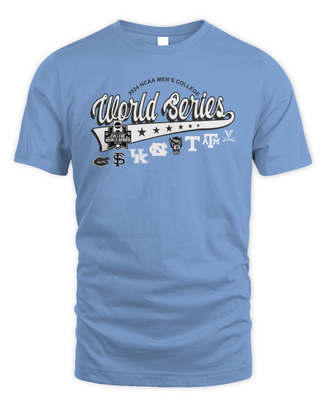 2024 NCAA Men's College World Series 8 Team Logo Shirt Hoodie