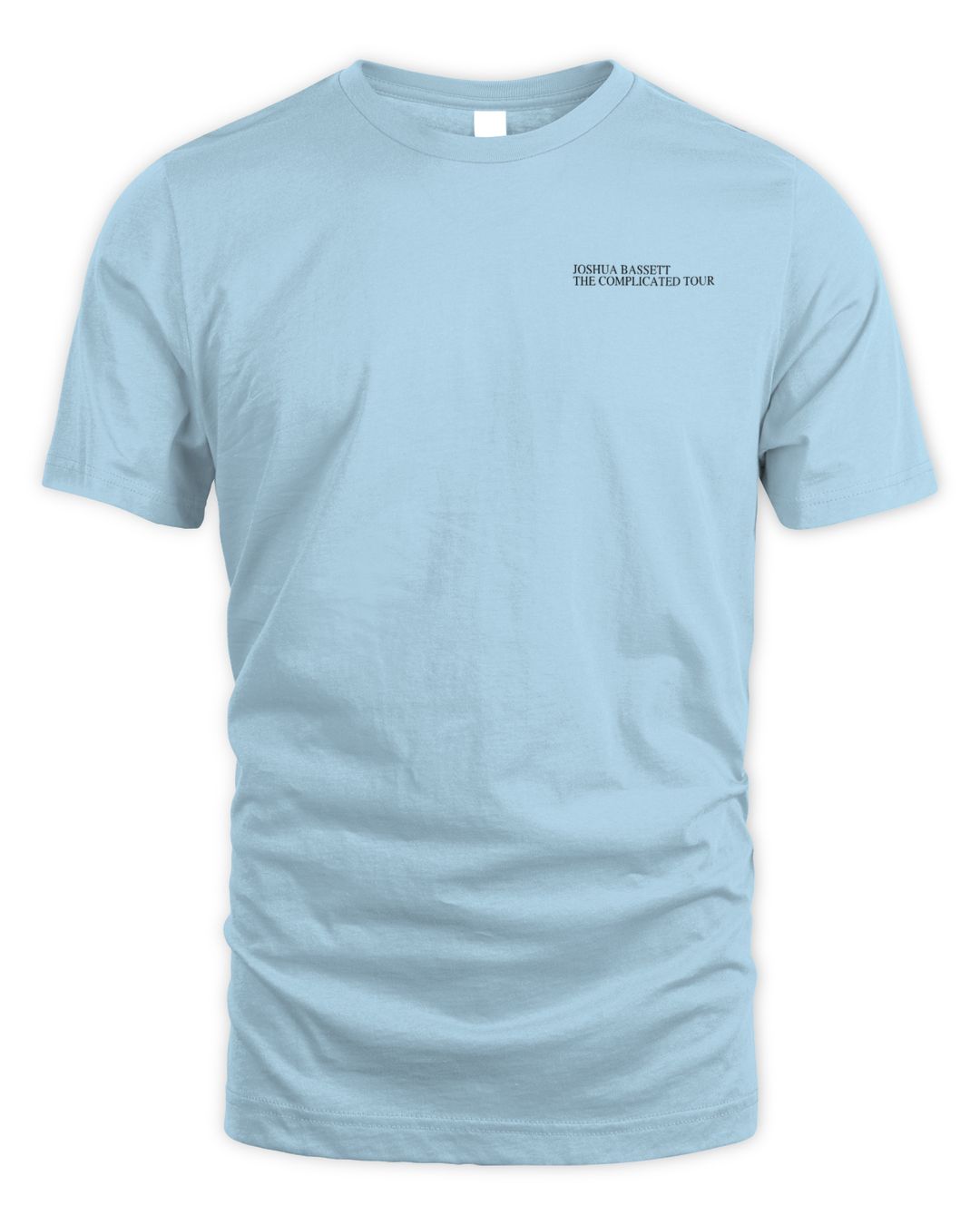 Joshua Bassett Merch The Complicated Tour Blue Tee Shirt