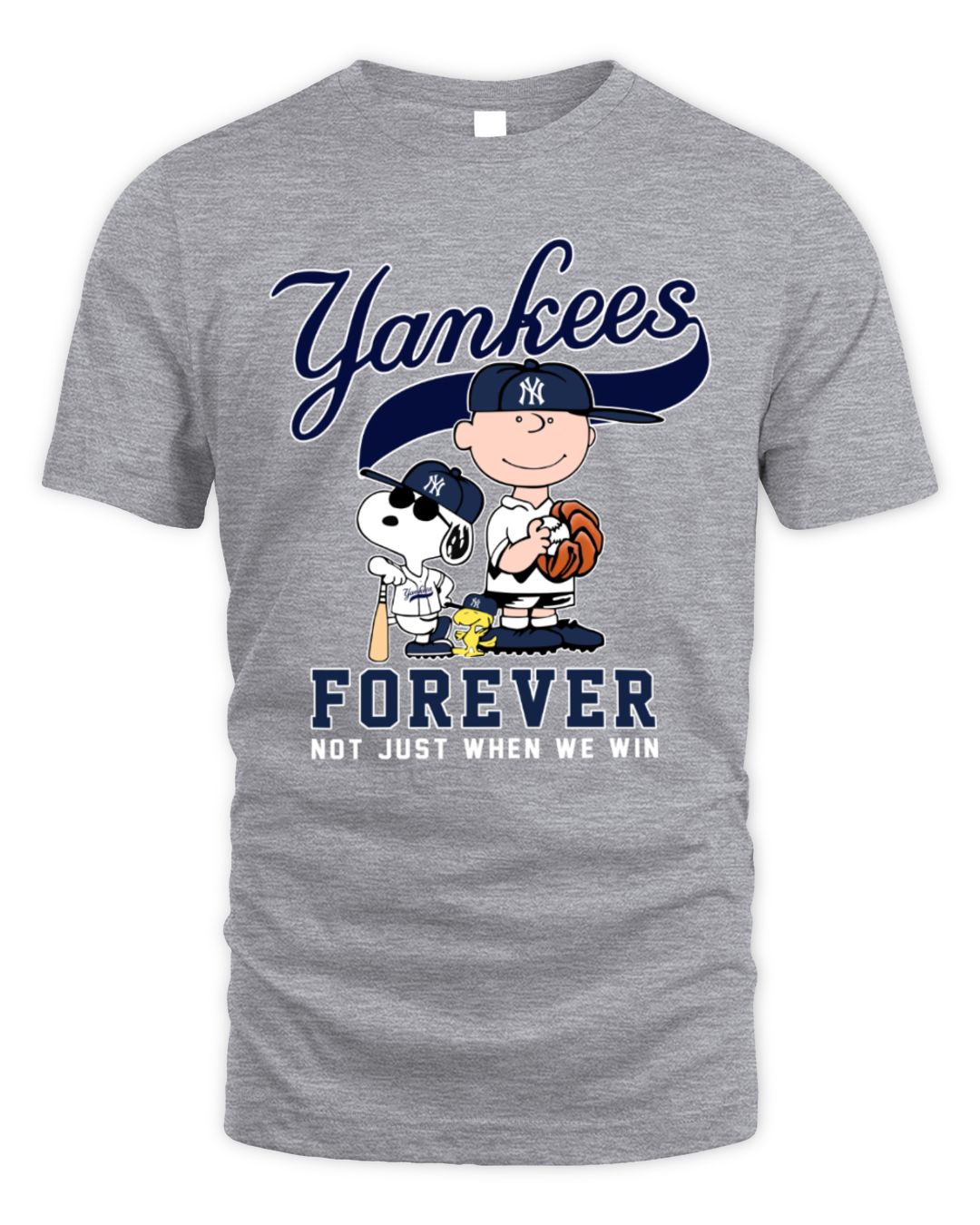 Peanuts Snoopy x Charlie Brown x Woodstock New York Yankees Forever Not ...