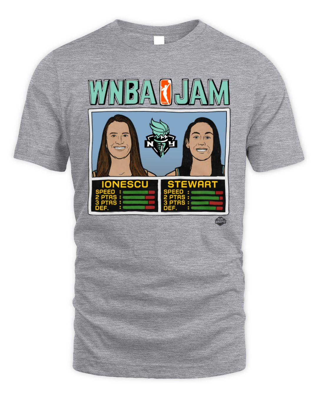 Wnba Jam Liberty Basketball Ionescu And Stewart 2024 Tee Homage Shop