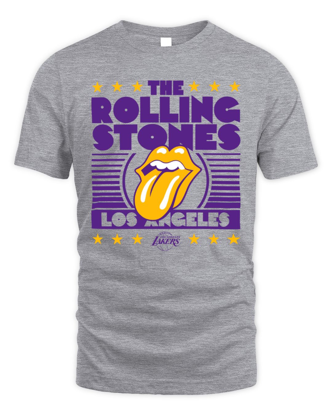 Official Rolling Stones Merch Los Angeles Lakers Logo Hoodie