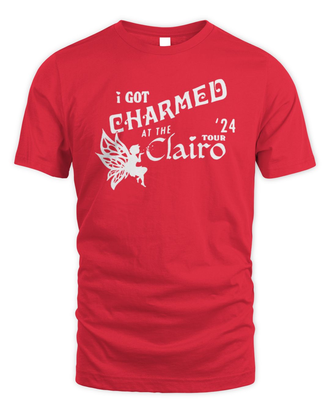 Clairo Merch I Got Charmed At The Clairo Tour 24 Tee Red