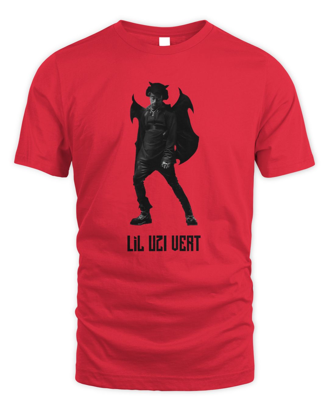 Lil Uzi Vert Merch Metal Devil Acid Wash T Shirt