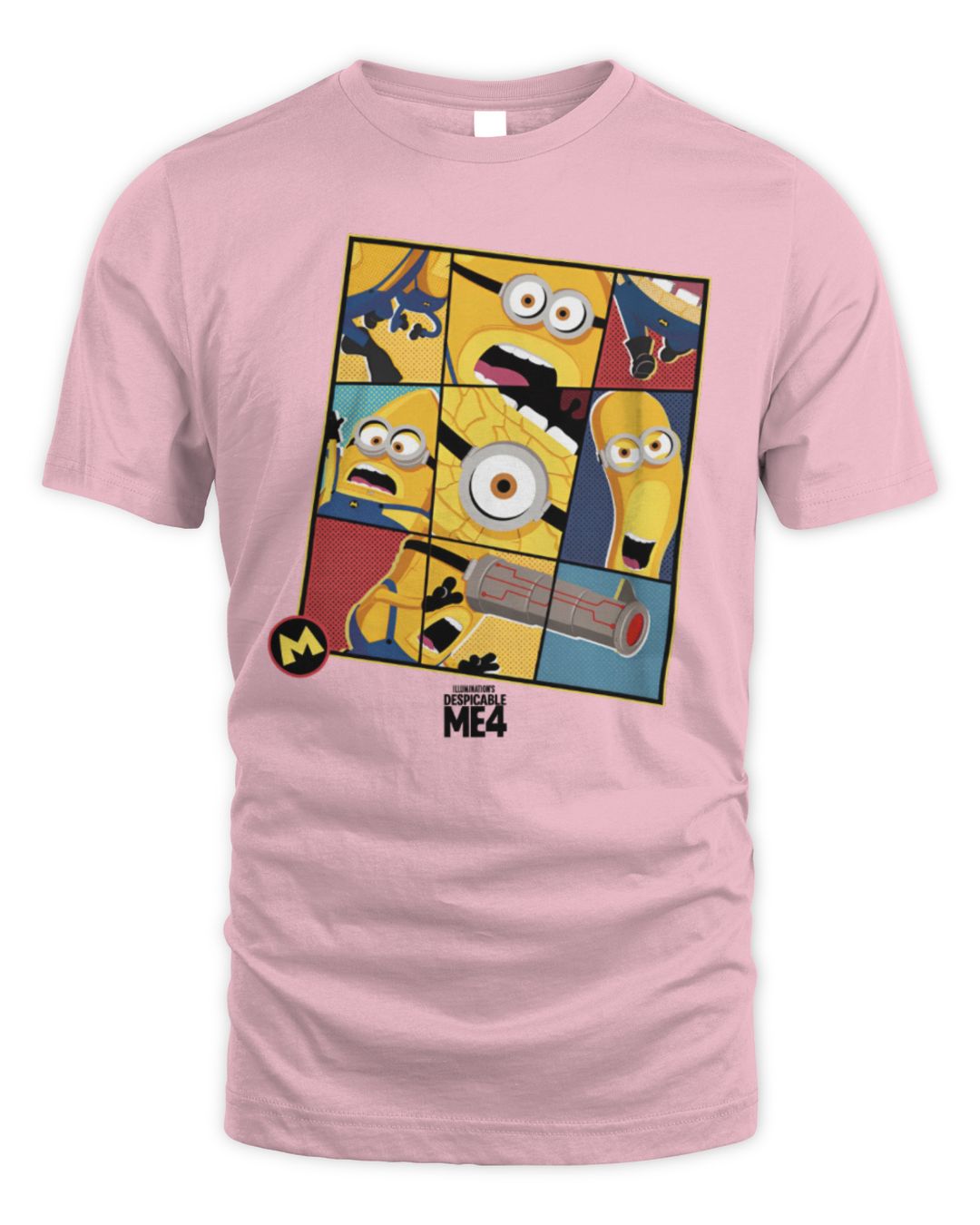 Illumination's Despicable Me 4 Minions Comic Panel Men's T-Shirt