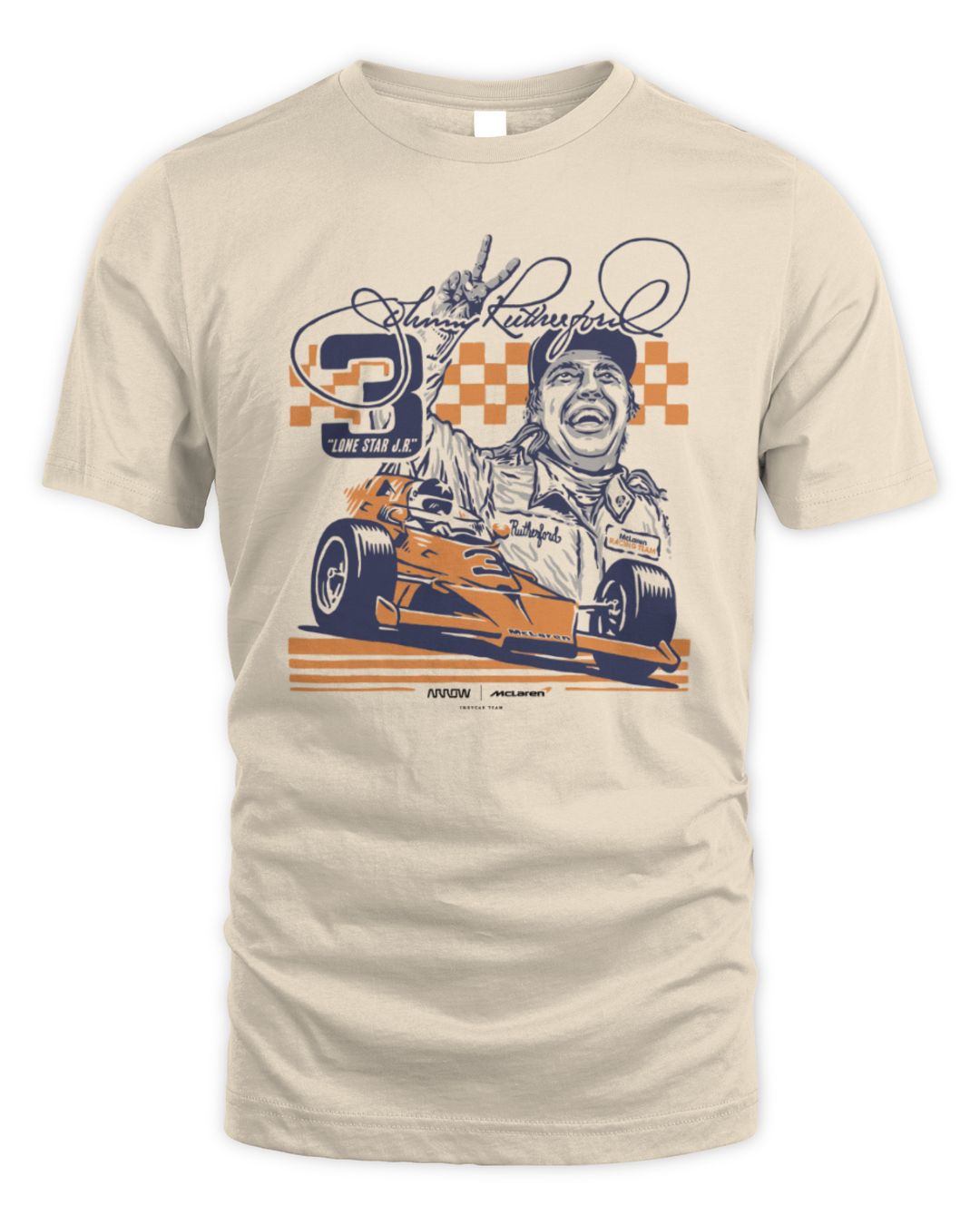 Indycar Mclaren Johnny Rutherford Lone Star J.R. 2024 Signature Shirt
