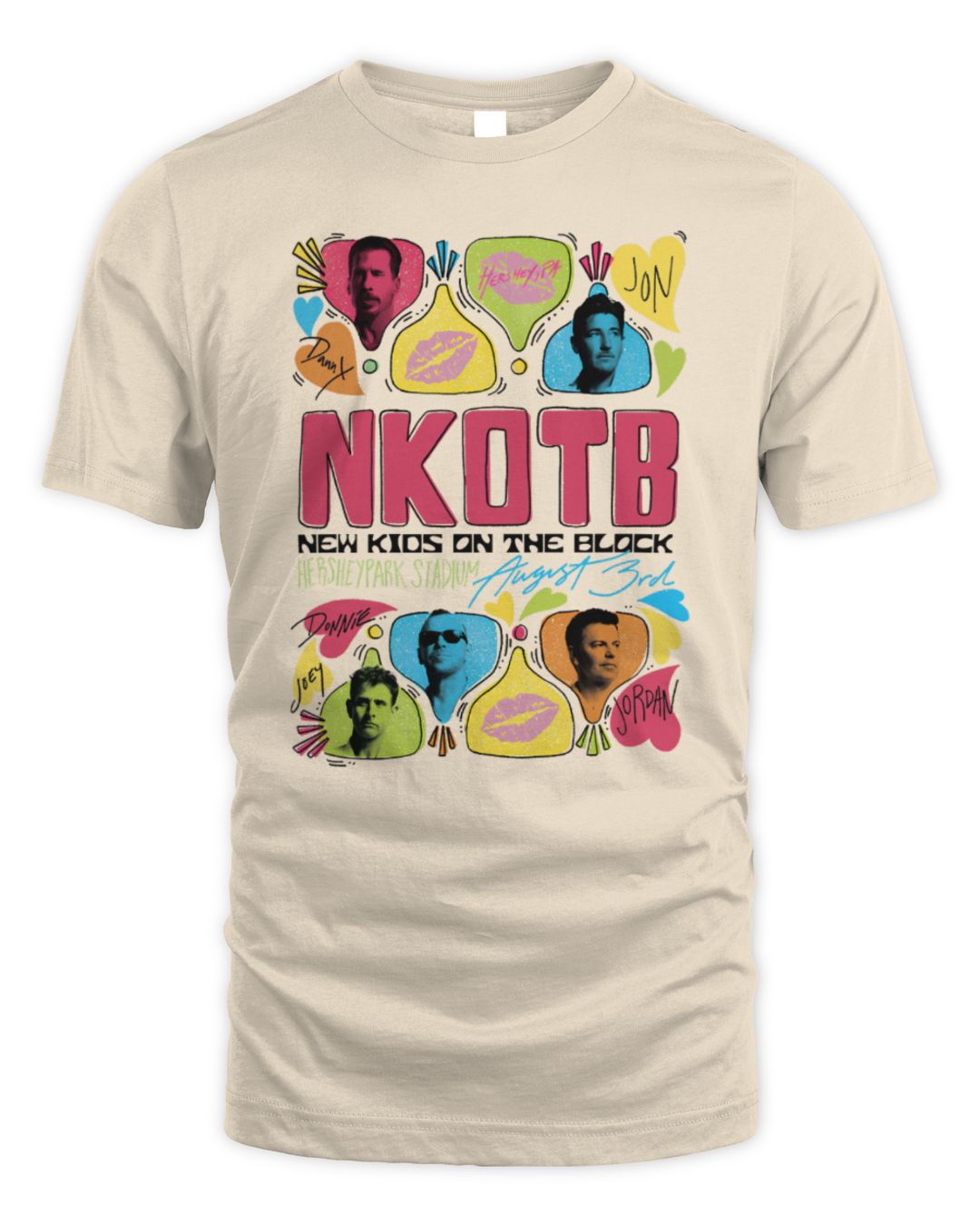 New Kids On The Block Merch Hershey Event Tee