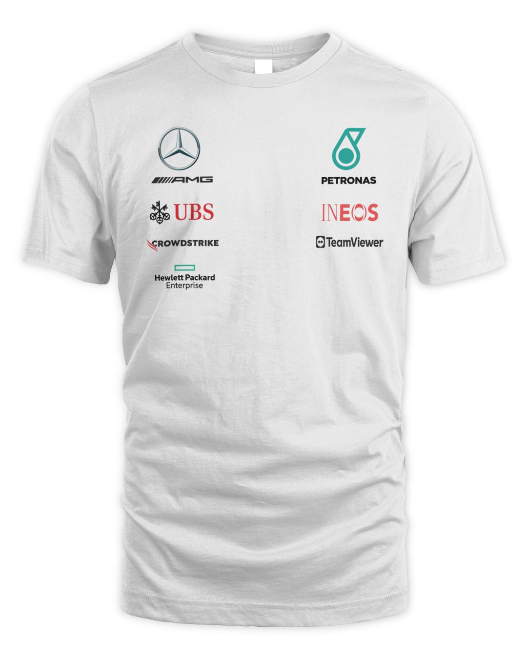 F1 Merch Mercedes Amg Petronas F1 Team Petronas Crowdstrike Shirt