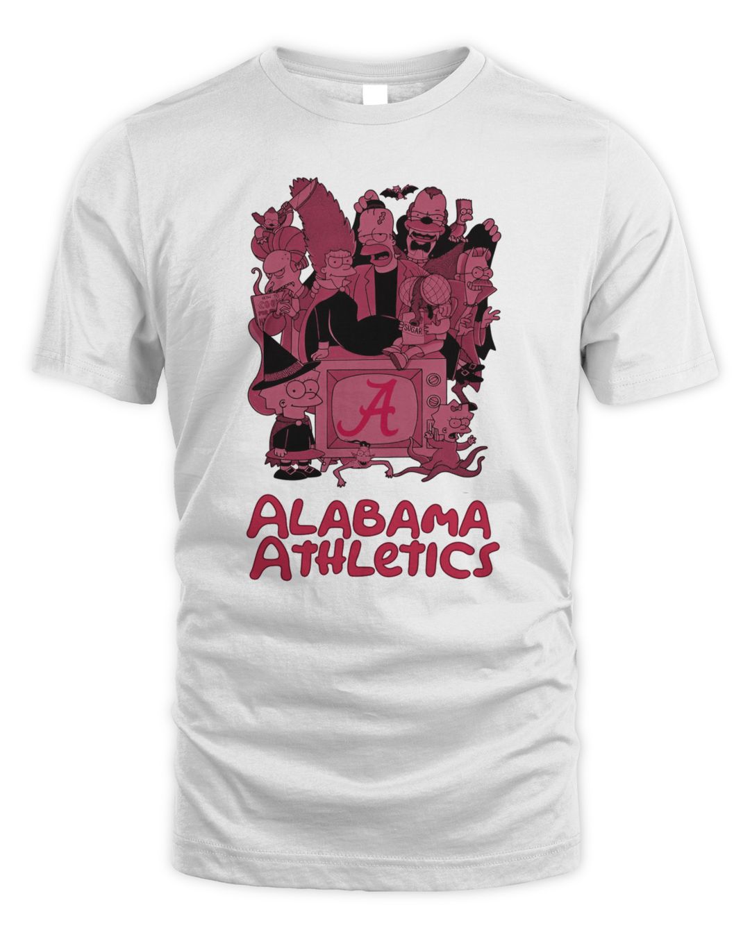 Alabama Athletics The Simpsons Halloween Shirt White