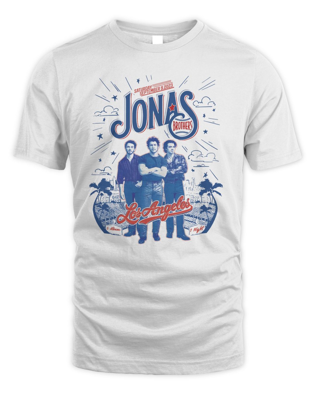 Jonas Brothers Merch Los Angeles September 2023 Tee