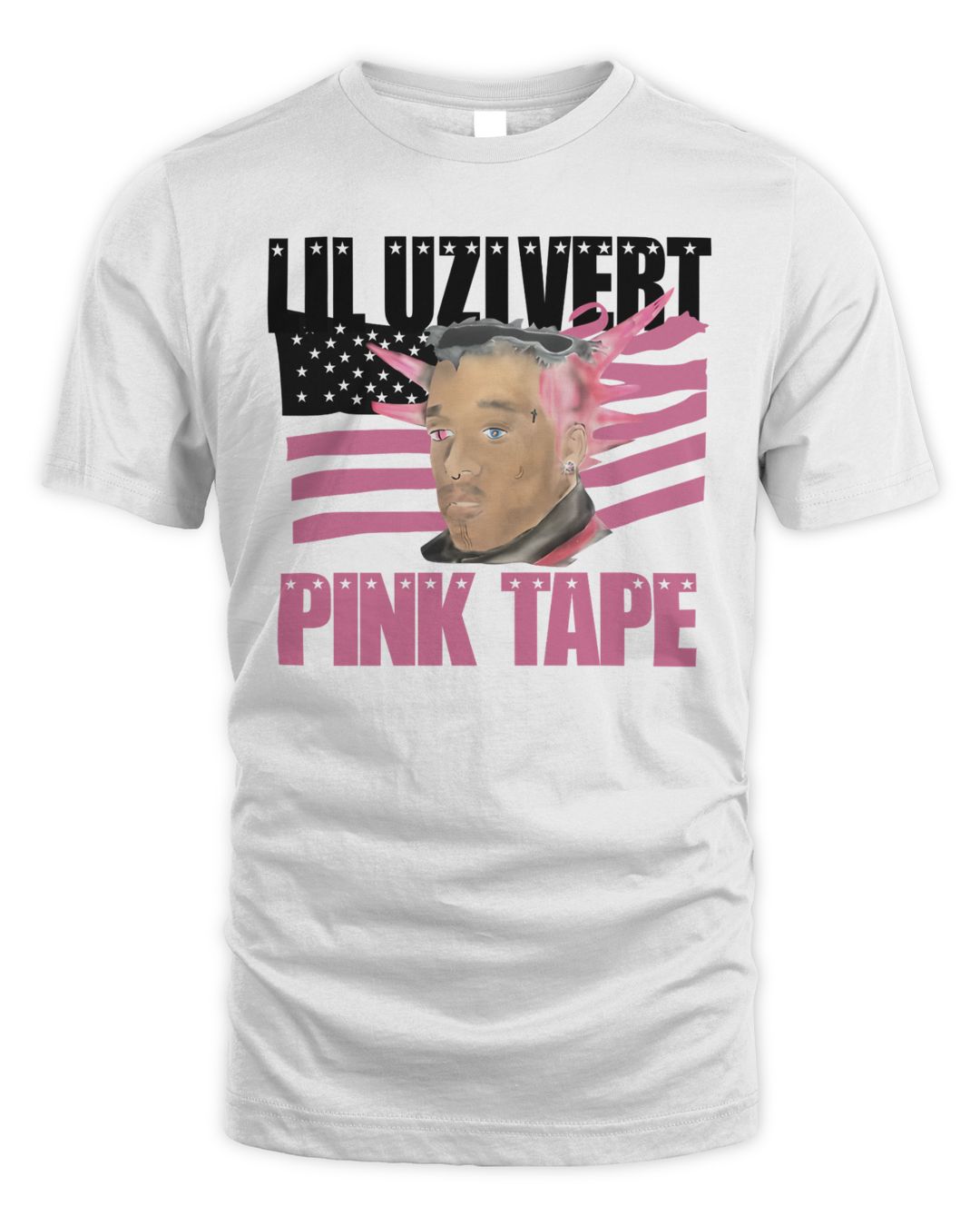 Pink Tape Tour Merch Pink Tape Black Portrait Shirt