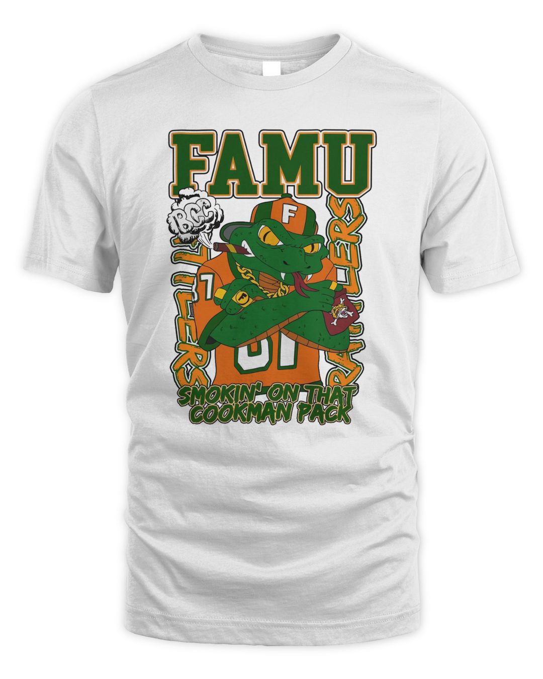 Famu Smokin’ On That Cookman Pack Logo Tee Shirt White
