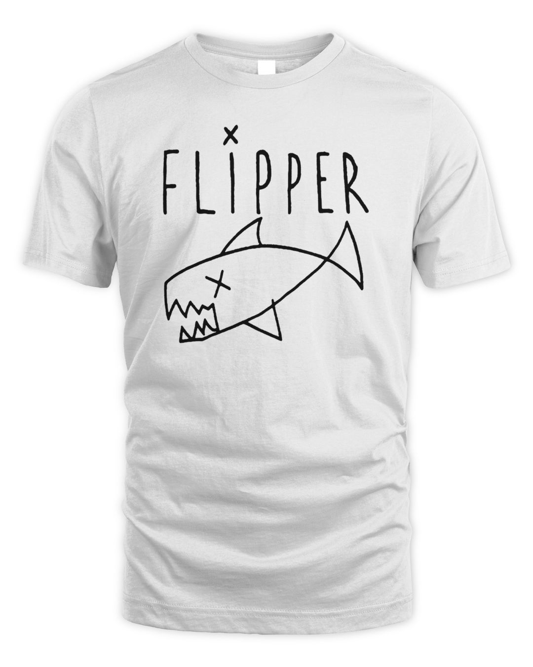 Flipper Classic Long Fish Logo Shirt White
