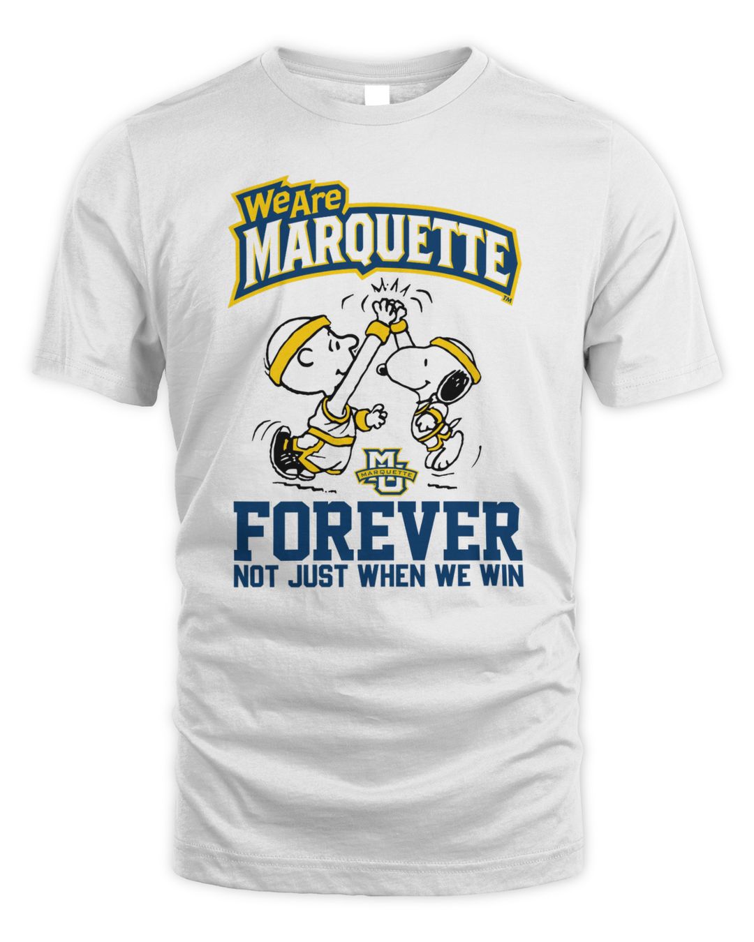Marquette Golden Basketball Snoopy High Five Charlie Brown Forever Not ...