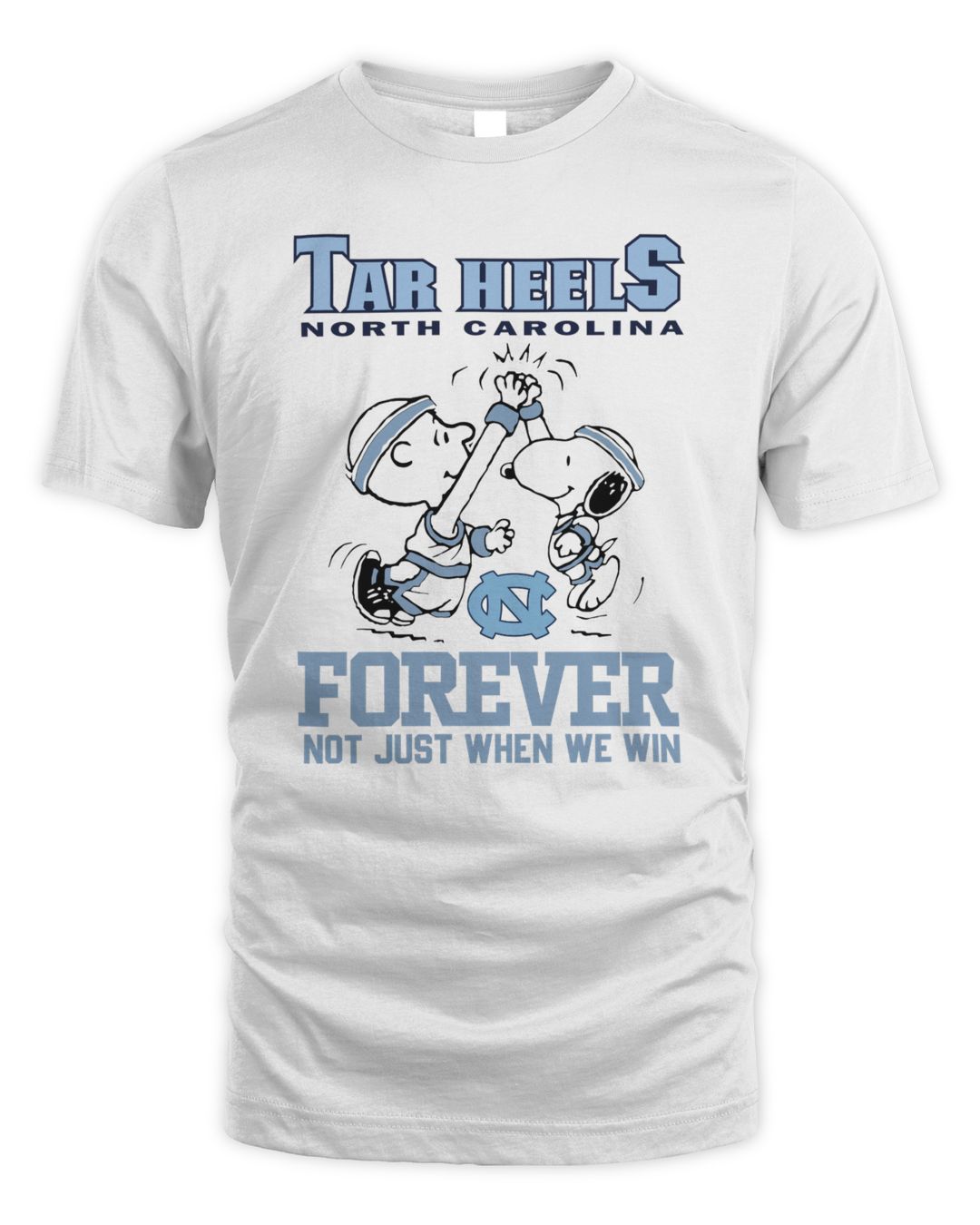 North Carolina Basketball Snoopy High Five Charlie Brown Forever Not ...