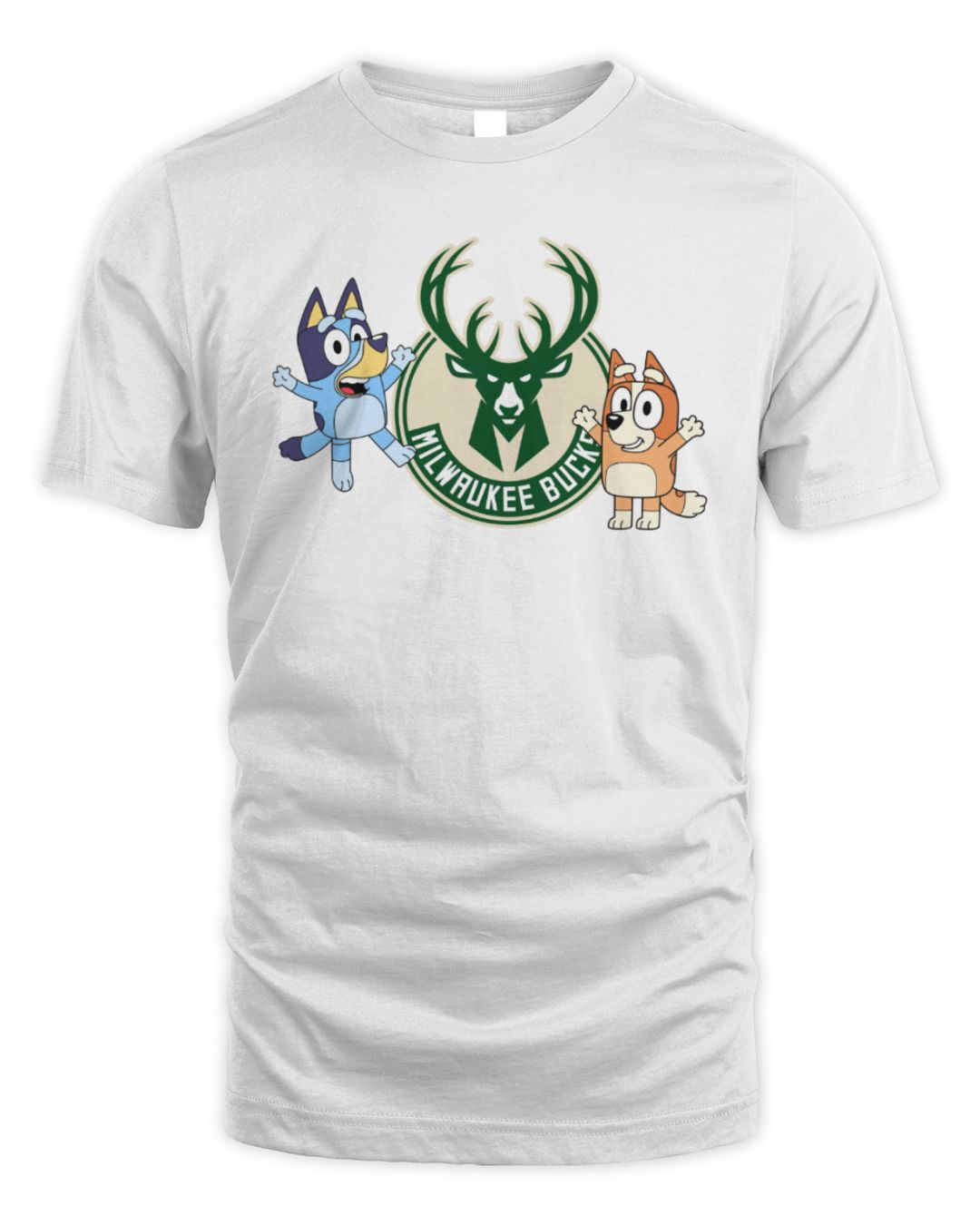 Official Bluey And Bingo Milwaukee Bucks Basketball 2024 Hoodie