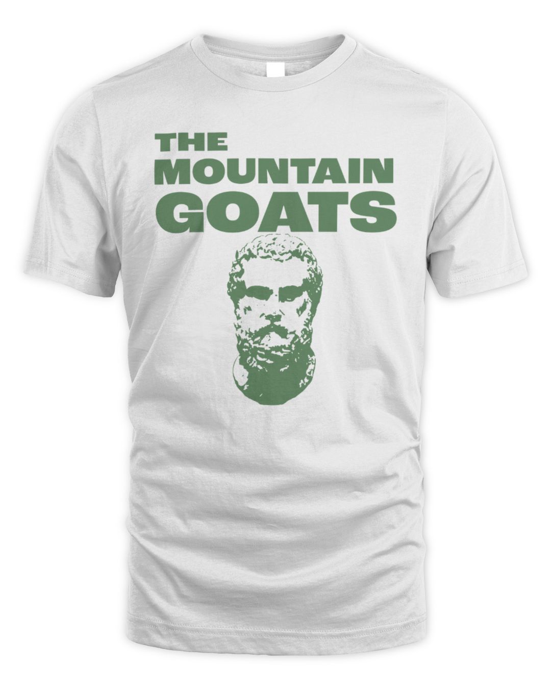 The Mountain Goats Merch 2024 Tour Statue Ivory T-Shirt