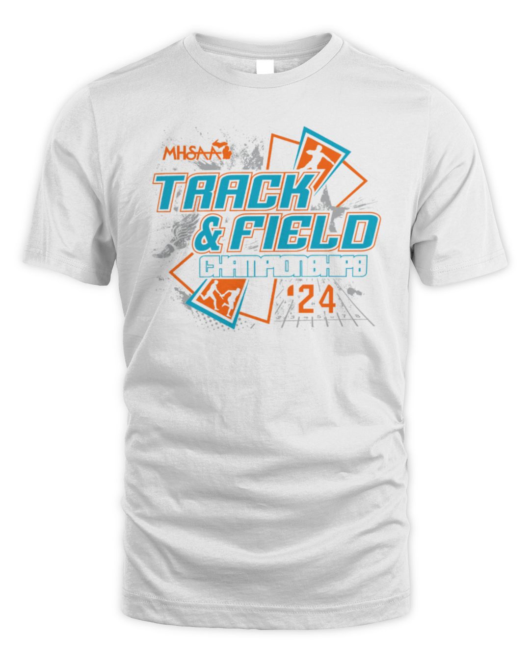 2024 MHSAA Track & Field Championships Logo Hoodie White