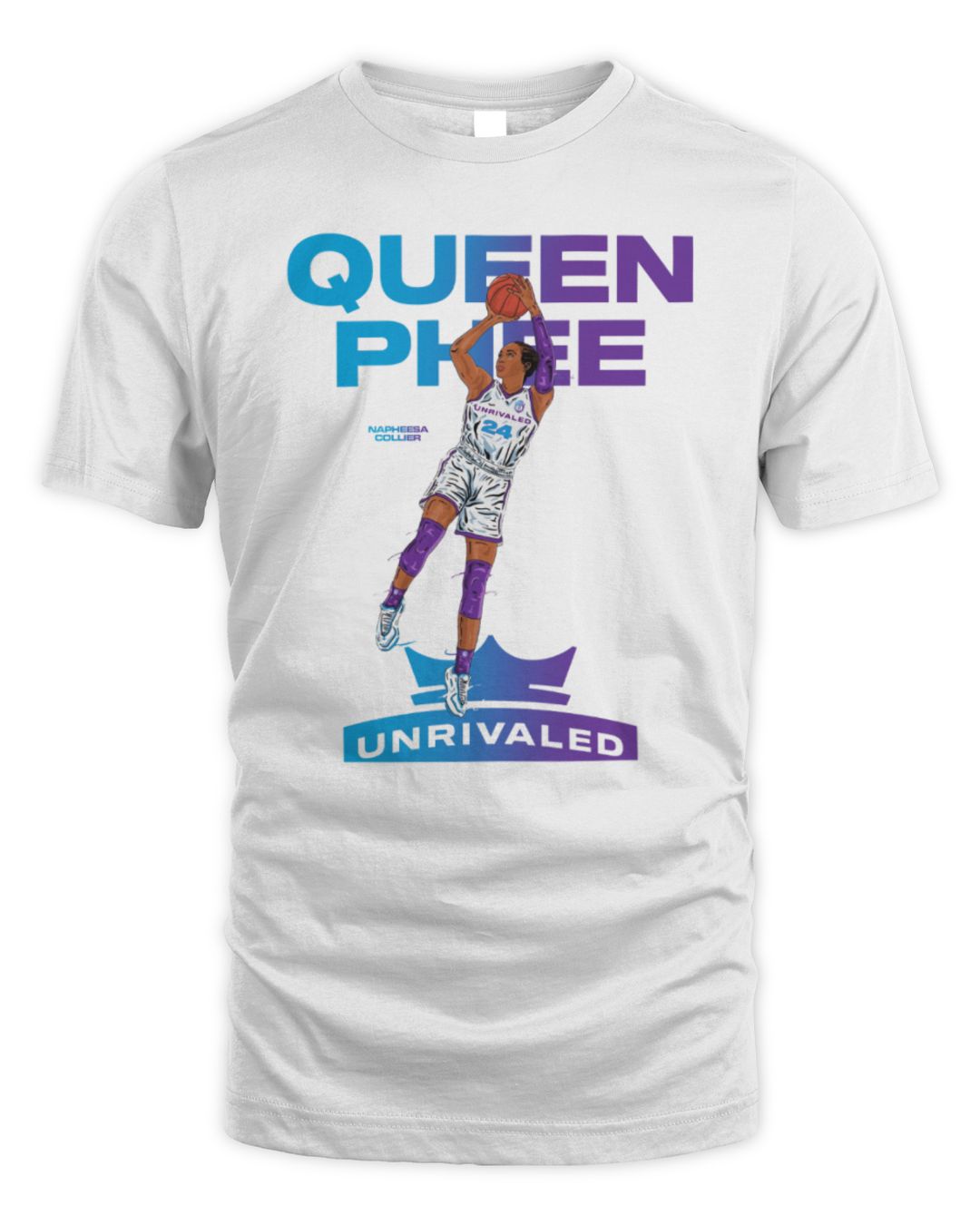 Napheesa Collier Basketball Queen Phee Unrivaled Shirt White