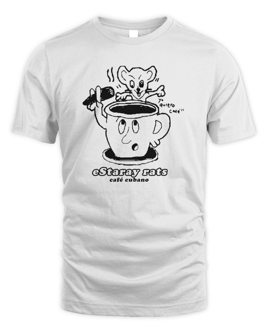 Stray Rats Merch Secret Coffee 2024 Tee White