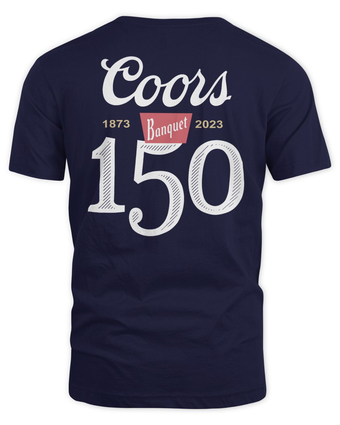 Coors Banquet Merch 1873 To 2023 Anniversary Tee Navy