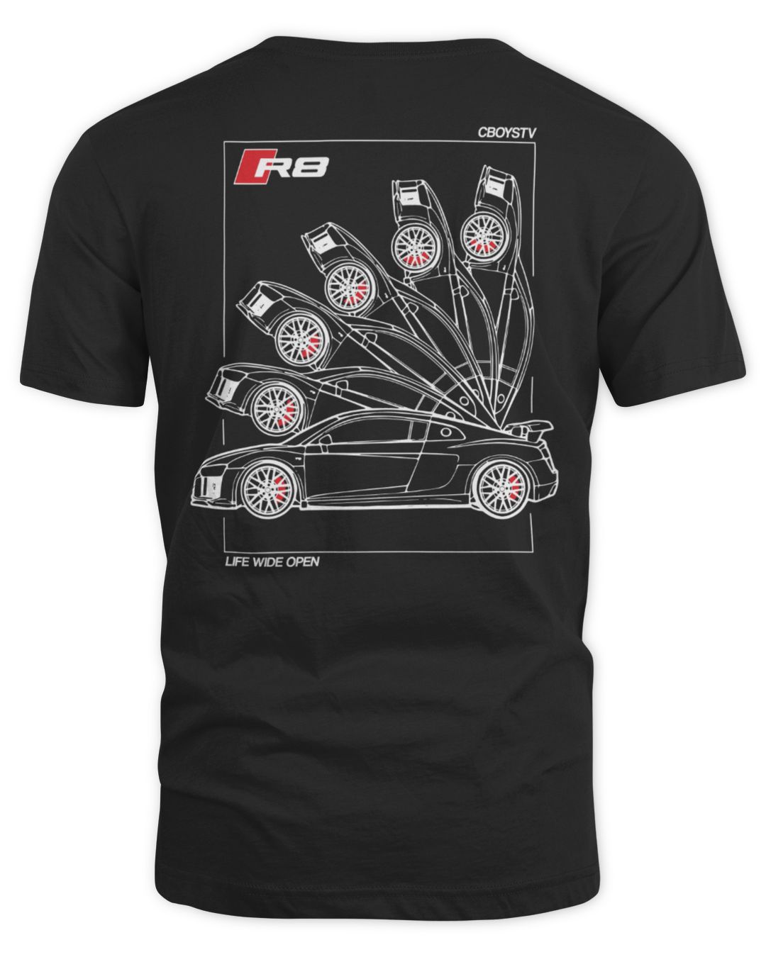 Cboys Tv Merch The Audi R8 Butterfly Effect Shirt