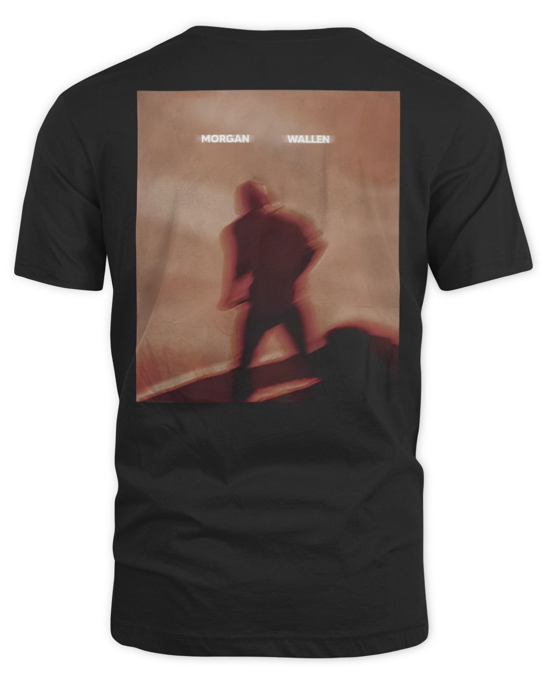 Morgan Wallen Concert Merch Blurry Live Photo Black Hoodie