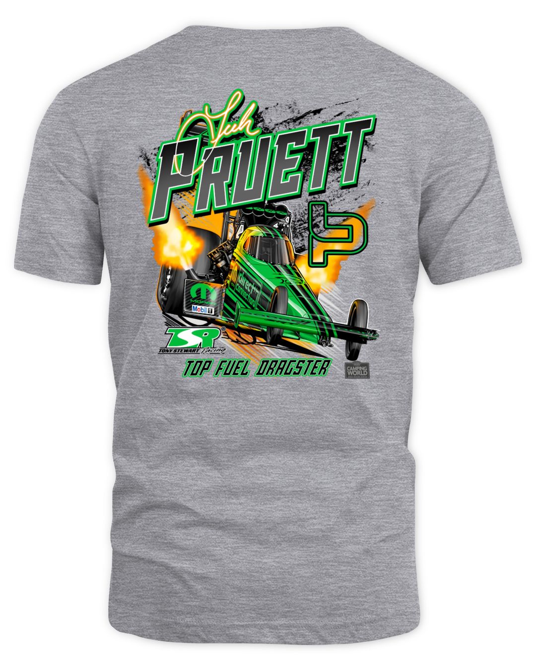 Leah Pruett Signature Top Fuel Dragster Tony Stewart Racing T-Shirt ...