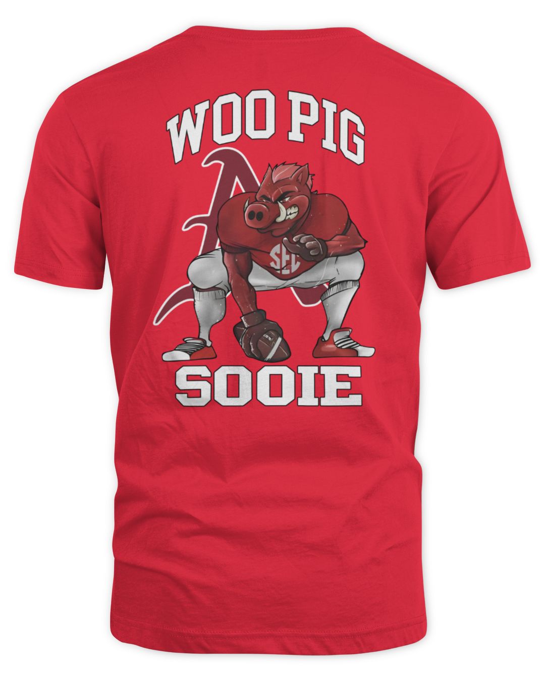 Arkansas Razorbacks Football Woo Pig Sooie Cardinal Logo 2024 Shirt
