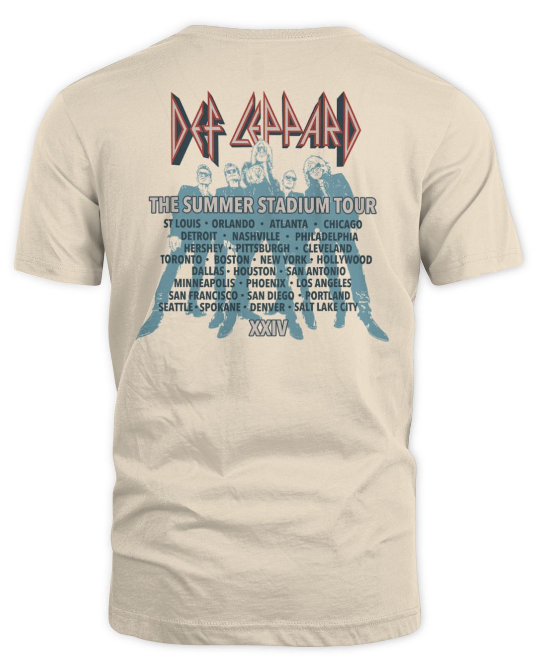 Def Leppard Merch Summer Stadium Tour 2024 E-Comm Exclusive Shirts