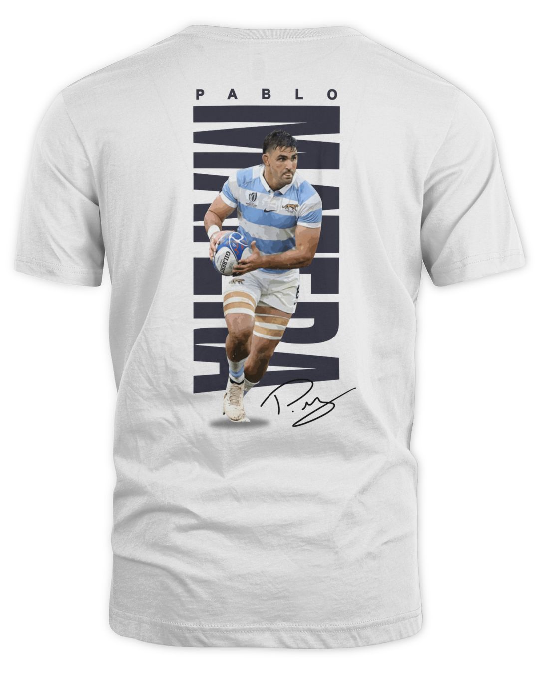 Pablo Matera Signed Argentina Rugby World Cup 2023 Stadium Home Jersey ...