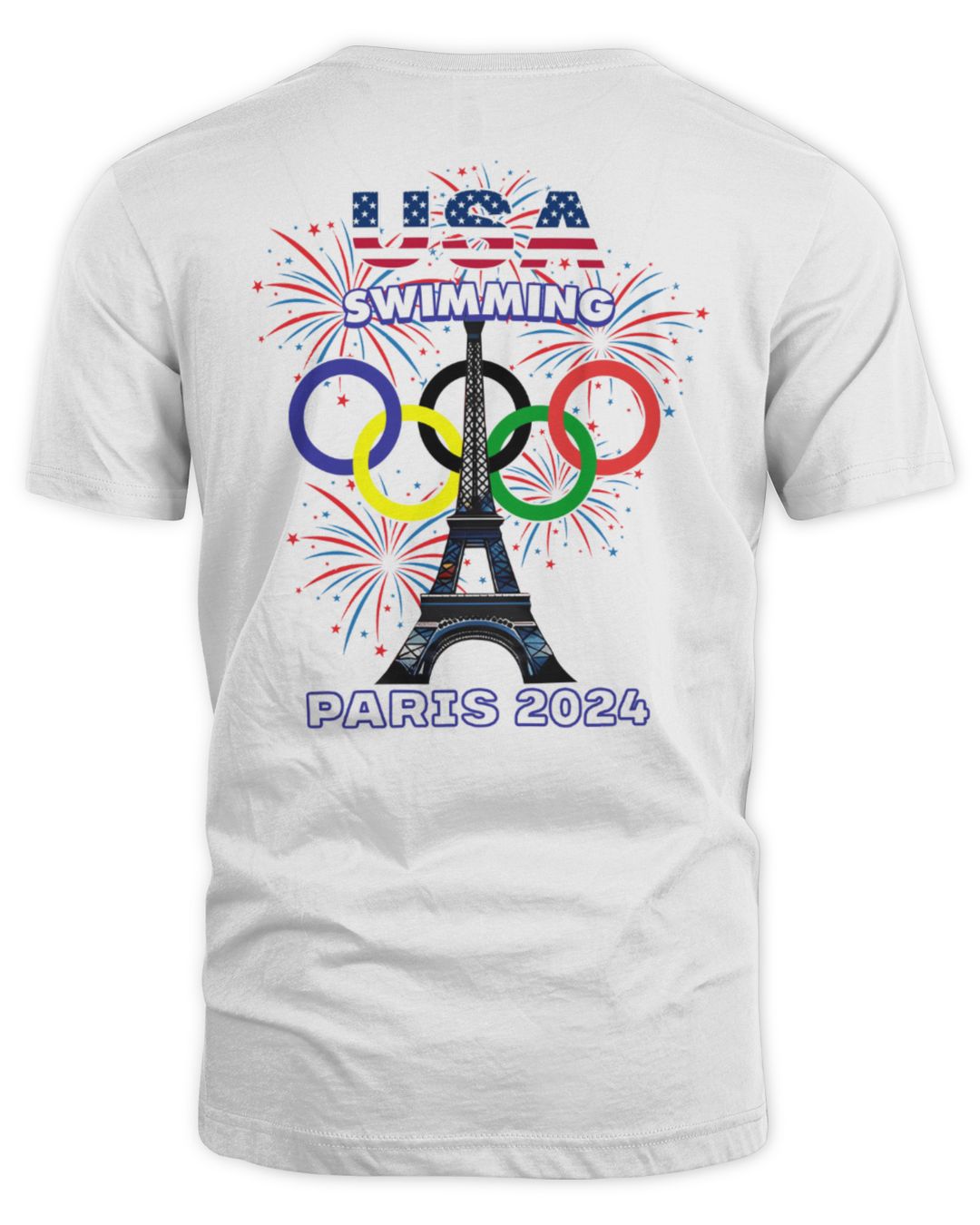 Katie Ledecky The Goat Paris 2024 Olympics New Record Tee White