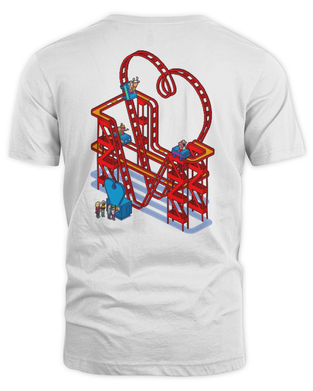 James Marriott Merch Rollercoaster White Tee Hoodie