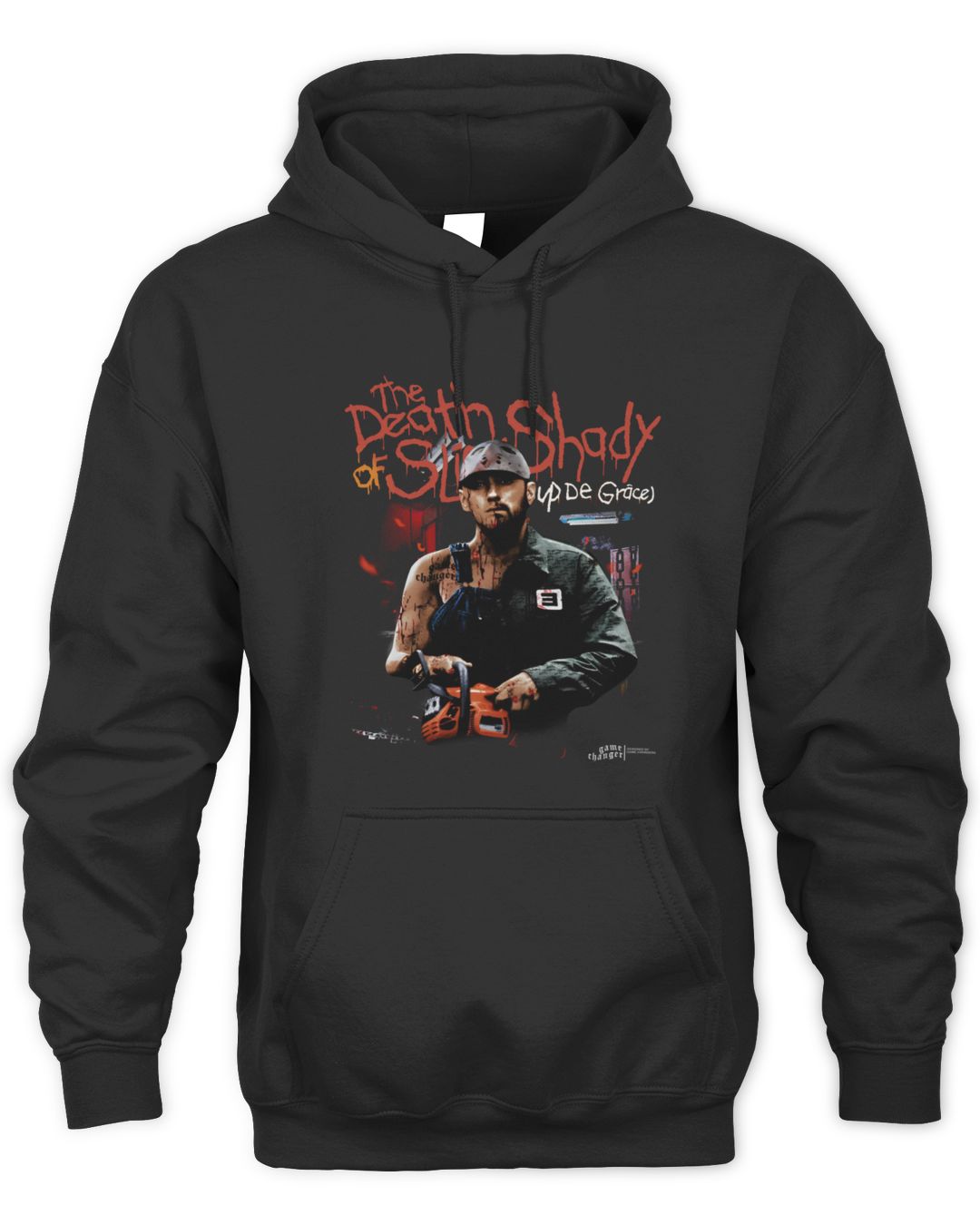 Official Eminem Merch Death Of Slim Shady Game Changer Hoodie Black ...