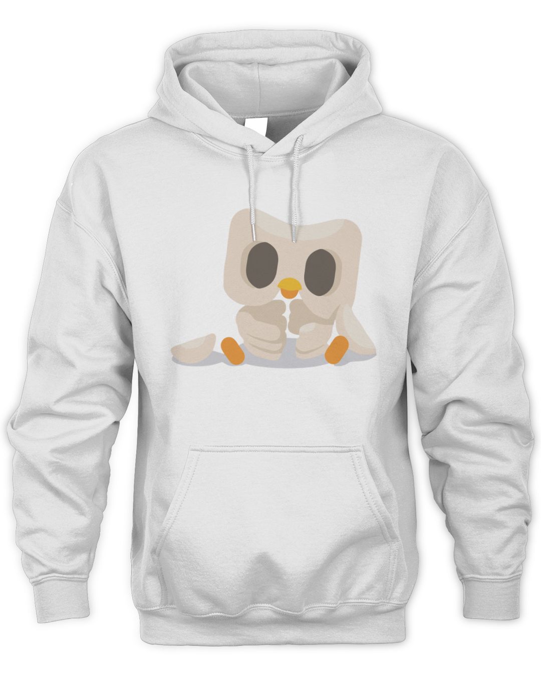 Duolingo Merch Duo Bones Hoodie White